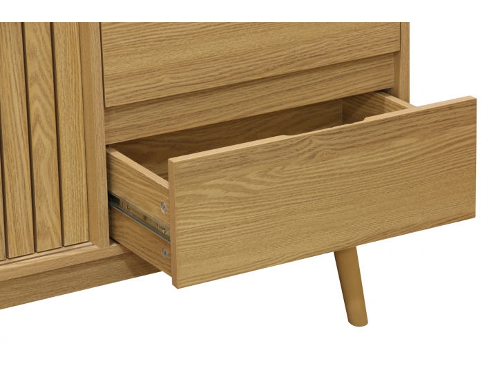 Consola chapa fresno 150 x 40 cm