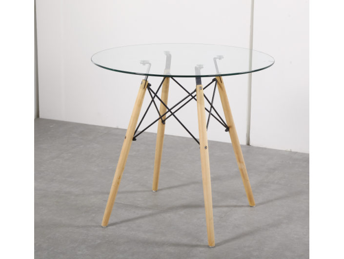 Mesa cristal redonda 80 cm